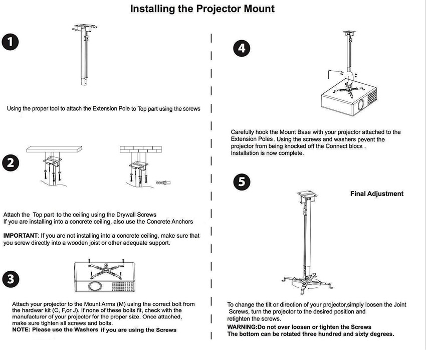 Build Your Own Projector Ceiling Mount | Shelly Lighting