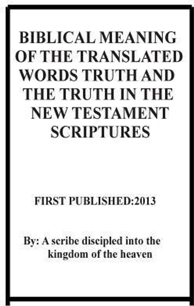 Meaning Of The Word Truth