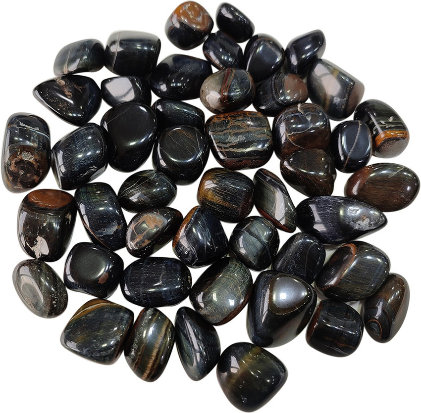 Shubhanjali Blue Tiger Eye Tumble Stones for Reiki Healing Crystal Blue Tiger Eye Tumbled Stones 100 Grams Regular Asymmetrical Crystal Stone Price in India Buy Shubhanjali Blue Tiger Eye Tumble Stone...