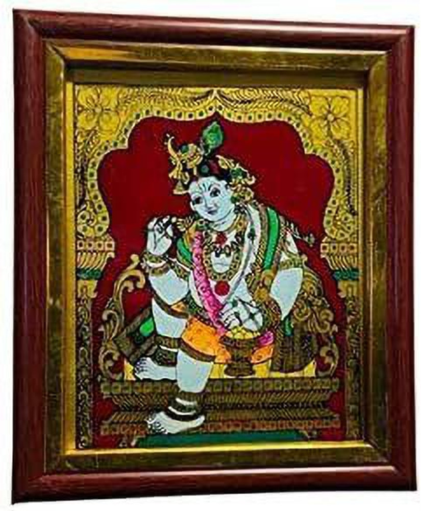 Glass Painting Designs Of Lord Krishna