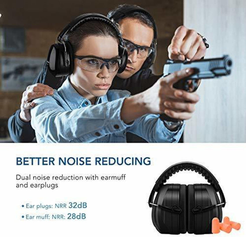 Mpow Snr 34db Ear Muffs Ear Defenders Noise Reduction 41 Off