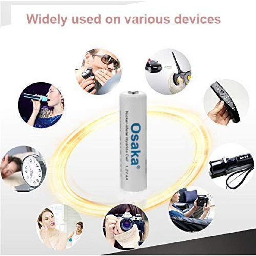 Osaka NI MH HR06 4xAA 3000mAh Enelong Rechargeable Set Battery Osaka Flipkart