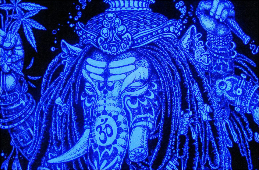 Trippy Ganesh Art