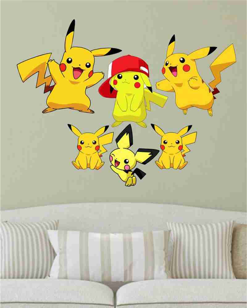 balkrishna wall stickers 60 cm pokemon wall sticker 3d Size 60x45 cm 181 Self Adhesive Sticker Price in India Buy balkrishna wall stickers 60 cm pokemon wall sticker 3d Size 60x45