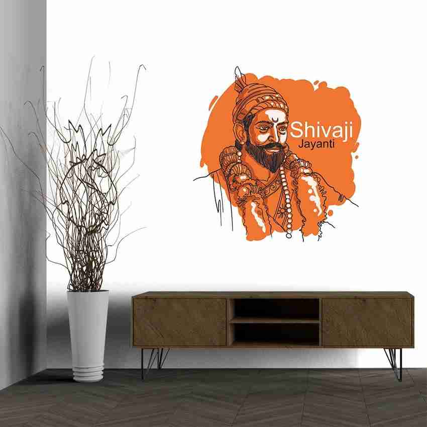 Sticker Studio Chhatrapati Shivaji Maharaj Wall Sticker, 56% OFF