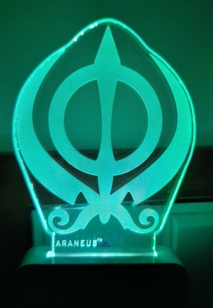 3d Khanda With Lion