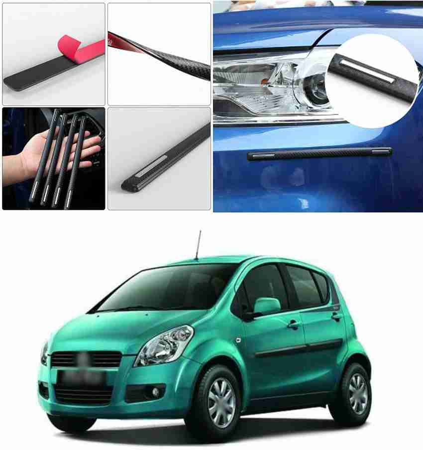 PRTEK 4pcs Car Accessories Bumper Corner Guard Cover Anti Scratch Protector Sticker Universal Car Front Rear Corner Bumper Guard Protector Compatible With Maruti Suzuki Ritz Car Beading Roll For Windo...