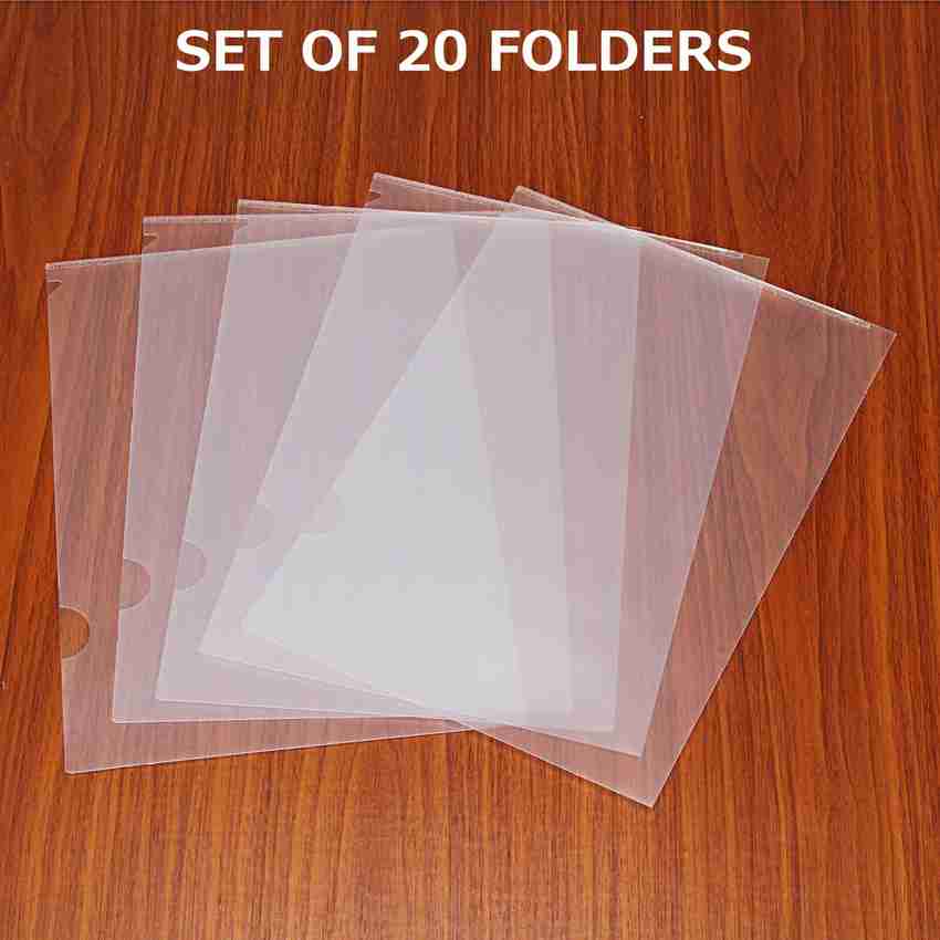 L shape folder store