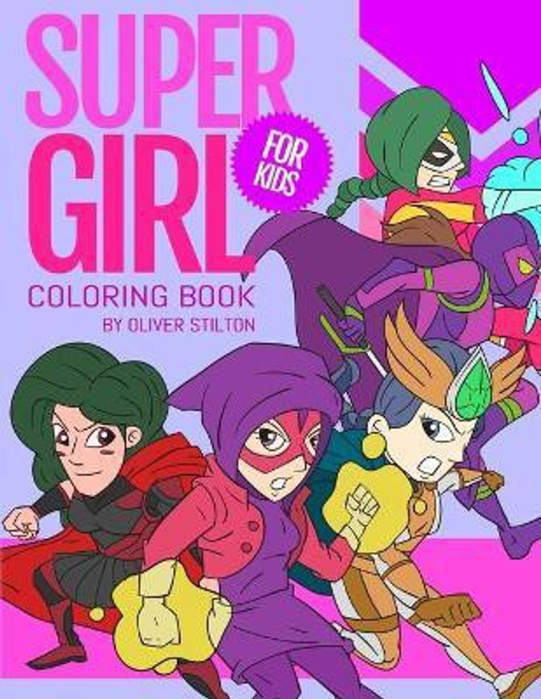 supergirl coloring pages for kids