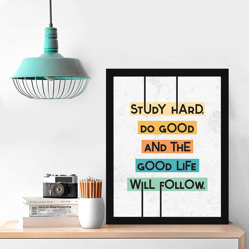 Study Room Quotes Successful People Motivational Quote Wall Frames,