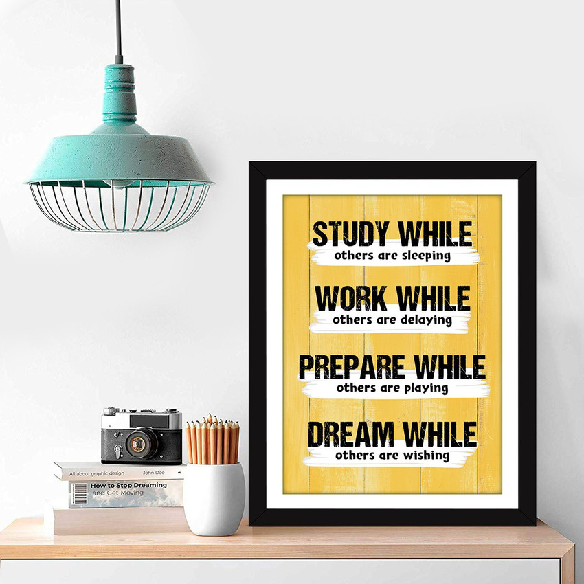 Study Space Quotes Growth Mindset: Inspirational Poster