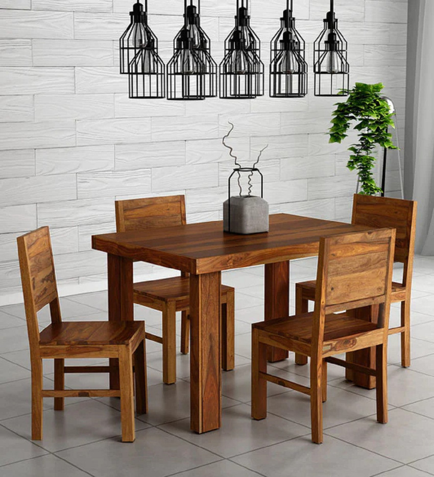 FamGear Solid Wood 4 Seater Dining Set Price in India Buy FamGear Solid Wood 4 Seater Dining Set online at Flipkart