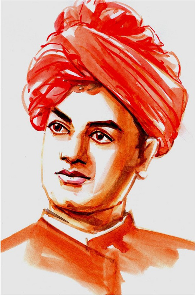 Swami Vivekananda Sketch Wallpapers