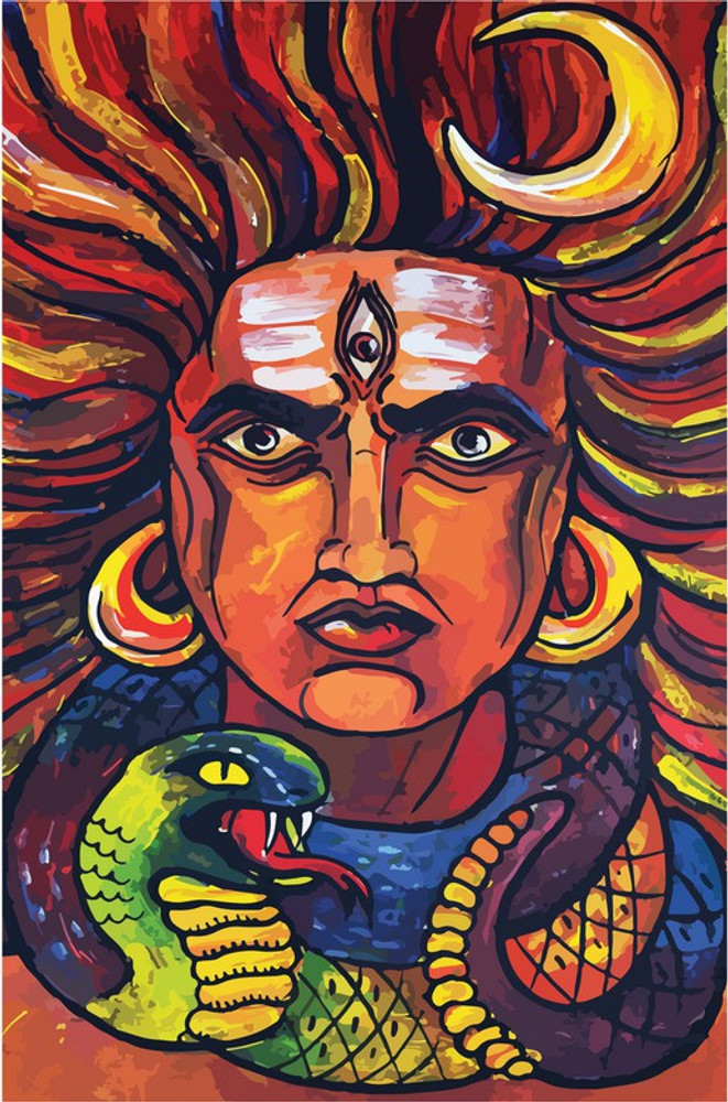 Psychedelic Art Shiva