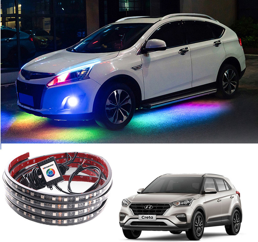 MATIES LED Car Interior Decorative Plastic Floor Atmosphere Strip Lighting Kit With Mobile App Control For Creta New Universsal Car Fancy Lights Price in India Buy MATIES LED Car Interior Decorative