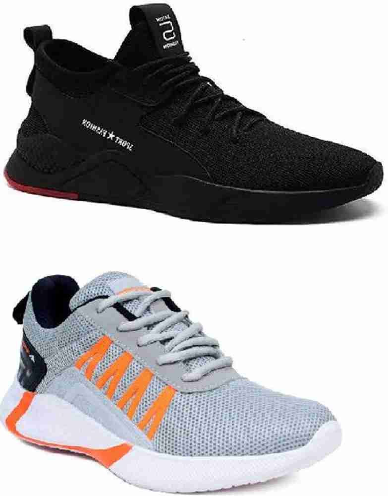 LNT FASHION Men Running Shoes Grey Black Training Gym Shoes For Men Buy LNT FASHION Men Running Shoes Grey Black Training Gym Shoes For Men Online at Best Price Shop