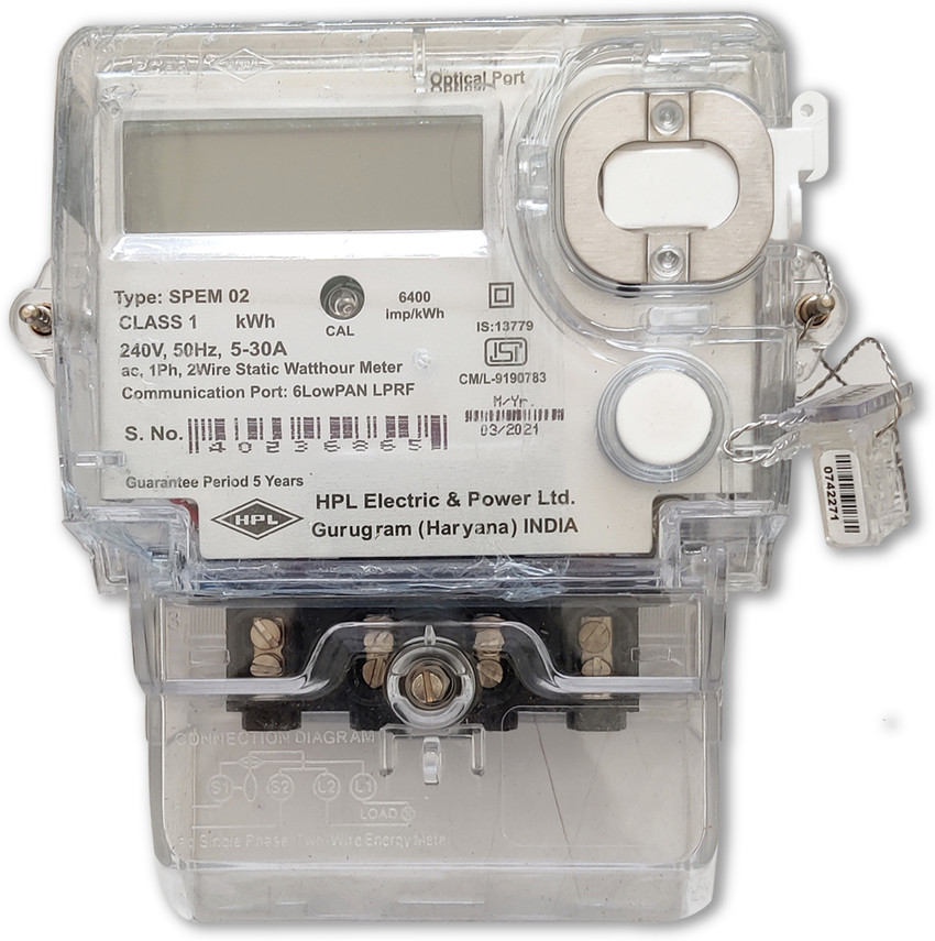 Secure 60 Amp DLMS Single Phase Electronic Energy Meter,, 55% OFF