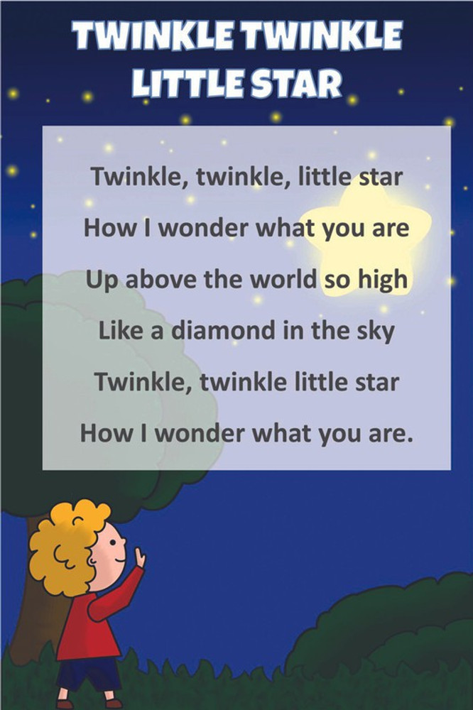Twinkle Twinkle Little Star Poem