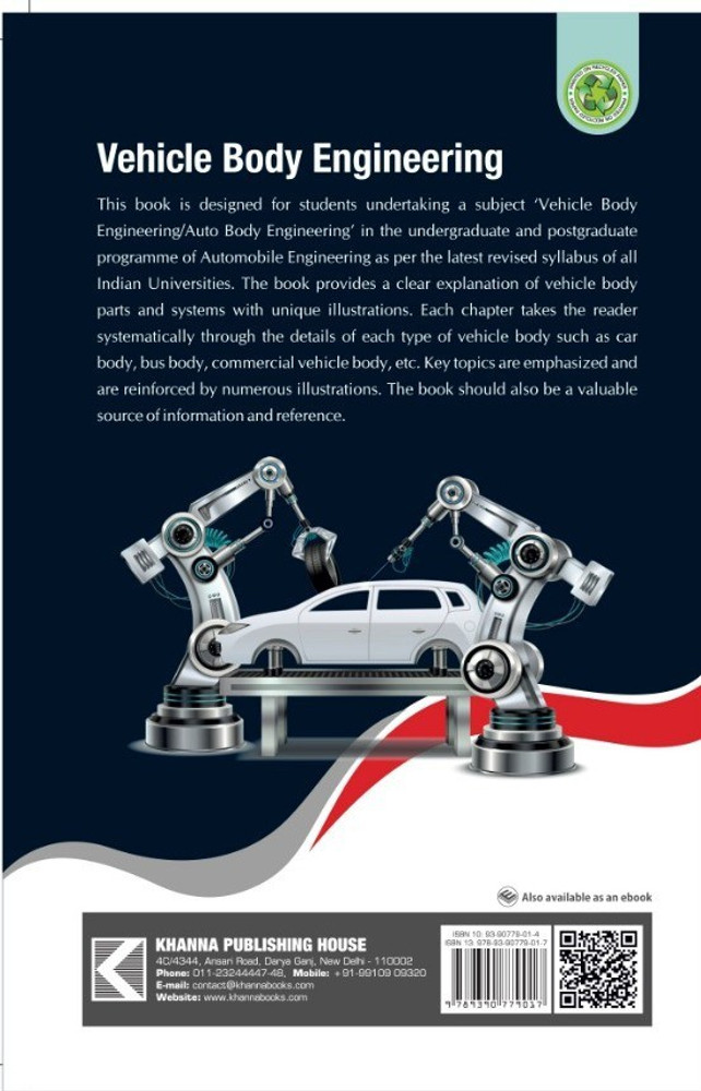 Vehicle Body Engineering Buy Vehicle Body Engineering by Babu A.K. Babu at Low Price in India Flipkart