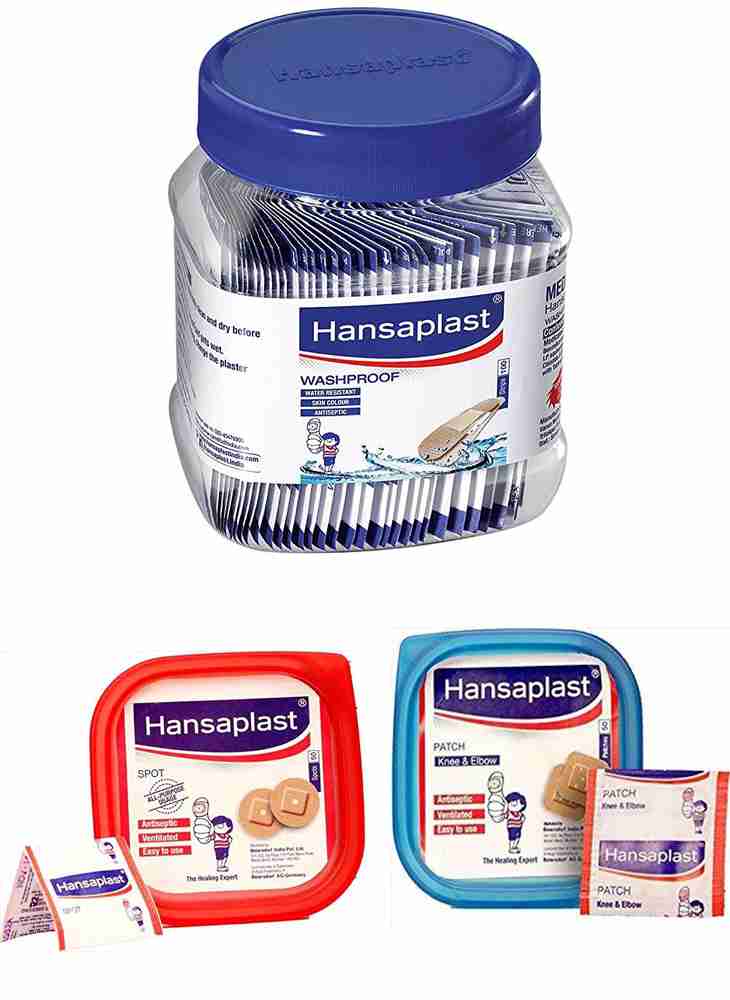 HANSAPLAST Washproof Bandage 135pc. Spot bandage 50pc. Patch 50pc. Bandage Protector Price in India Buy HANSAPLAST Washproof Bandage 135pc. Spot bandage 50pc. Patch 50pc. Bandage Protector online at F...