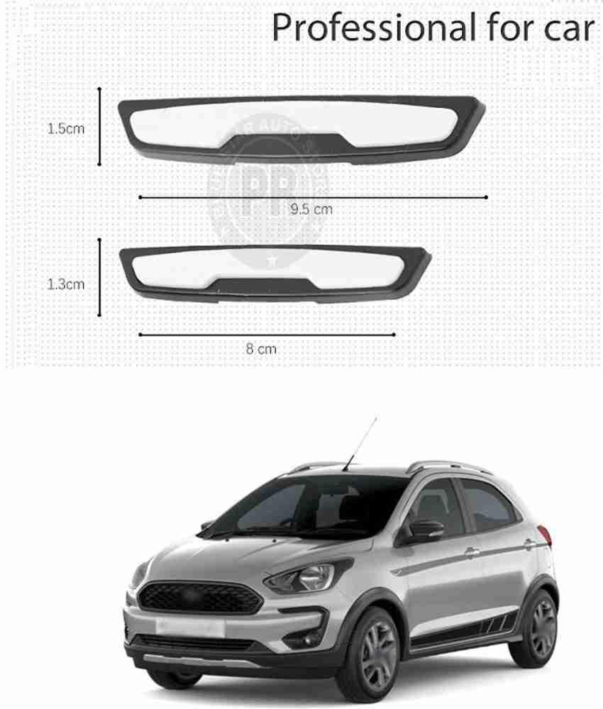 PECUNIA Car Door Edge Guards Defender Auto Door Ding Scratch Protector Truck Rubber Trim Guard Sticker Exterior Car Accessories for Most Car white Silver 4 Pieces a61 Matte Glossy Chrome Ford Freestyl...