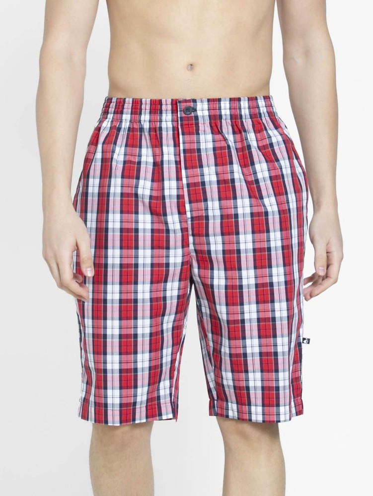 Jockey Man Multi-Color Check Des423 Bermuda 9005 (S): Buy