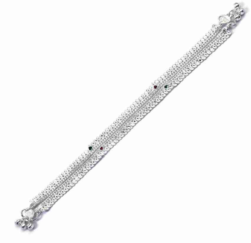 Hallmark silver anklets store