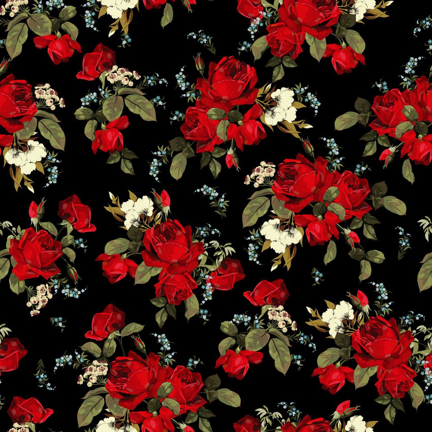 Red Floral Design Backgrounds