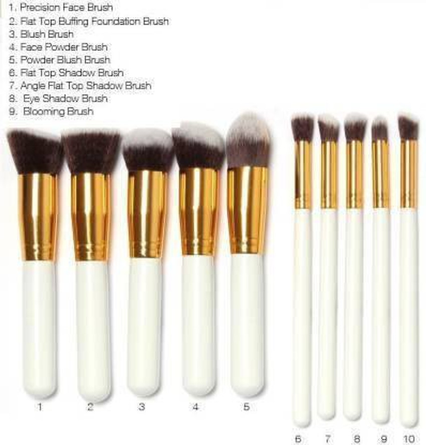 10 Piece Makeup Brush Set Uses | Saubhaya Makeup