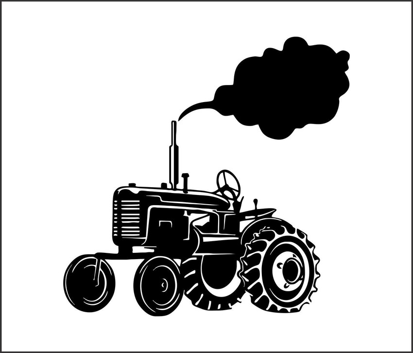 Tractor Decal Tractor Silhouette Tractors Tractor Decal Tractor