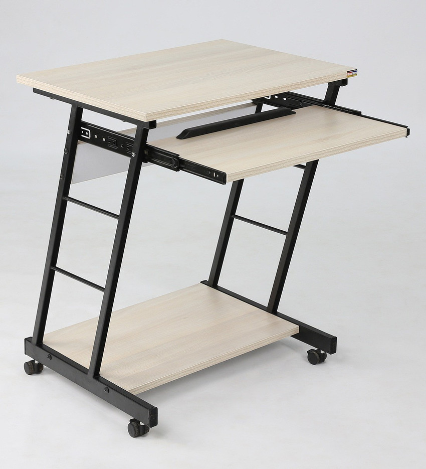 Computer table with keyboard drawer store