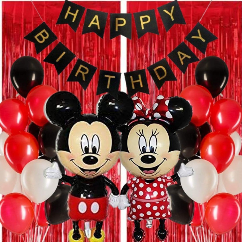 Red Minnie Mouse Birthday Banner