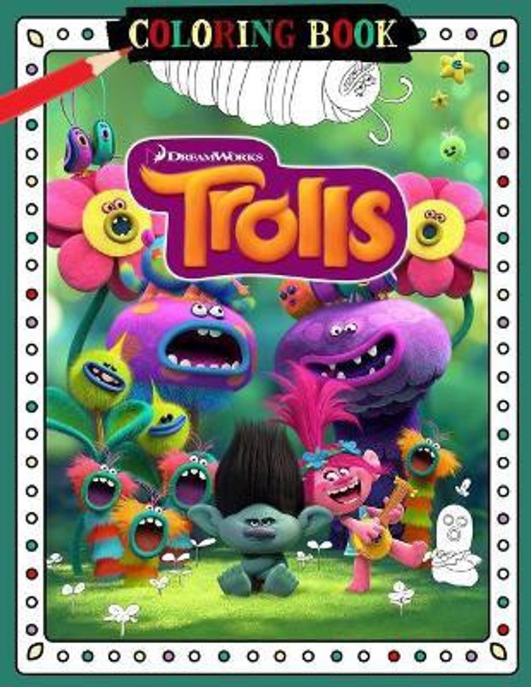 dreamworks trolls coloring pages