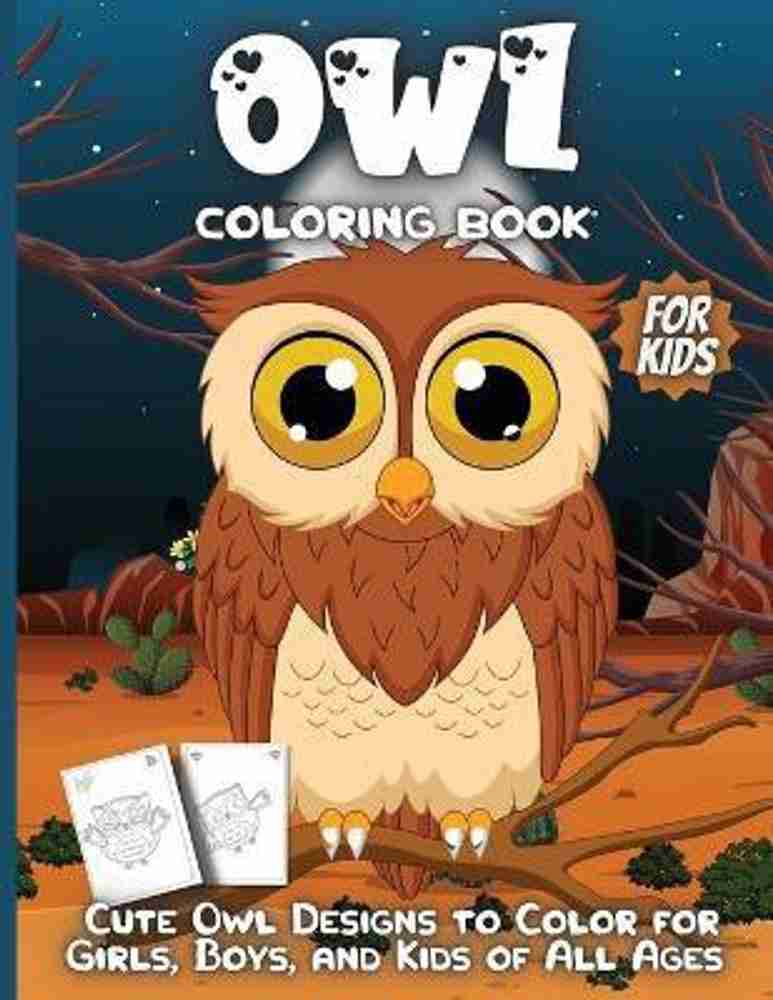 designer owl coloring pages for girls