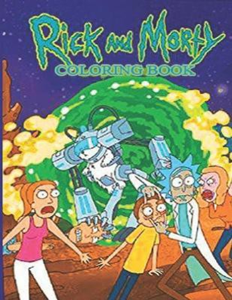 coloring pages rick and morty