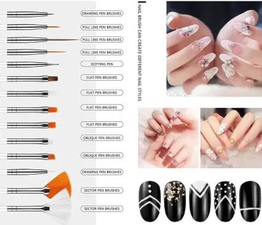 Oblique Acrylic Nails