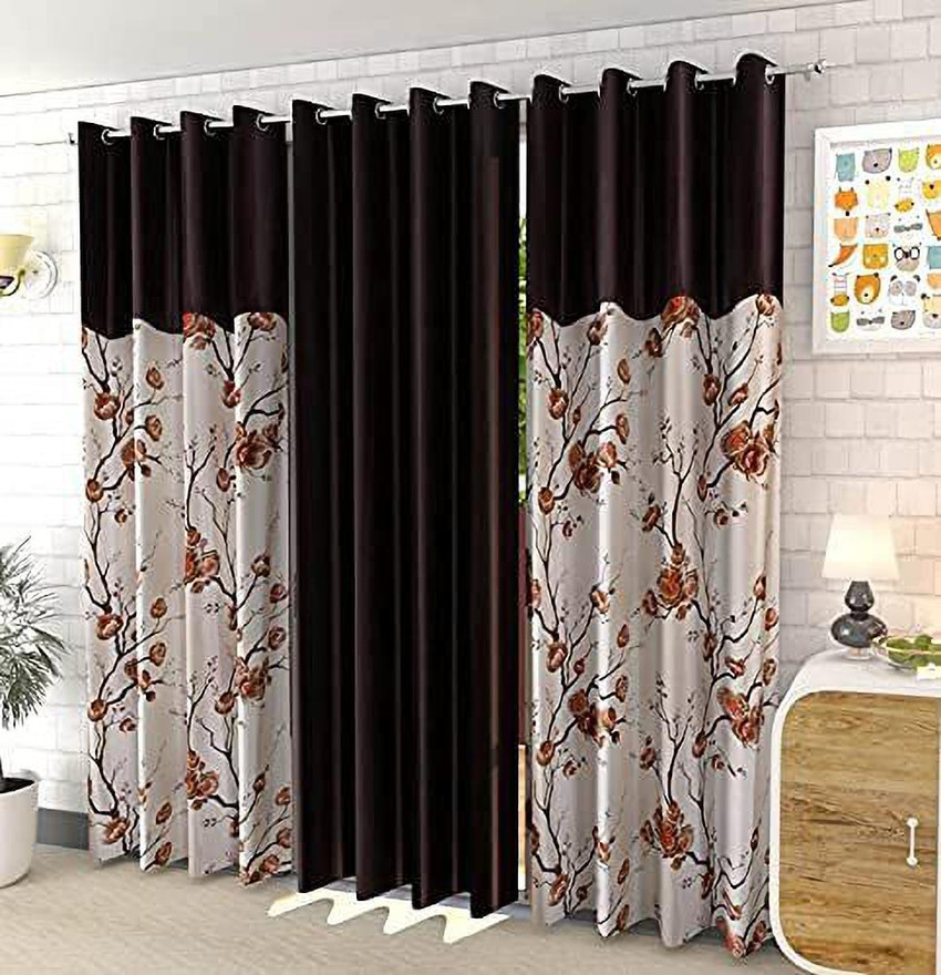 Parda Sansar 213 cm 7 ft Polyester Door Curtain Pack Of 3 Buy Parda Sansar 213 cm 7 ft Polyester Door Curtain Pack Of 3 Online at Best Price in India Flipkart
