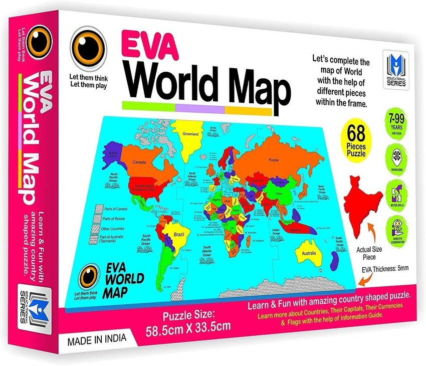 Map Of The World Jumbo Floor Puzzle | Floor Roma