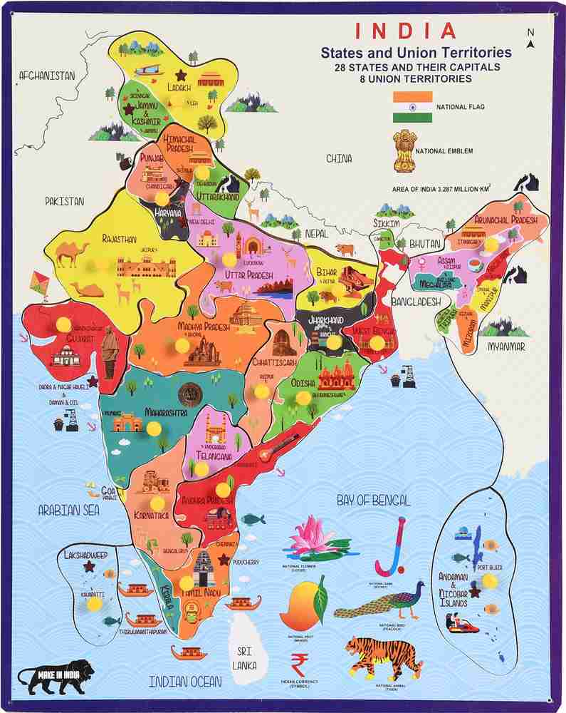 Map Of India With States Hd Images Test Your Geography Knowledge
