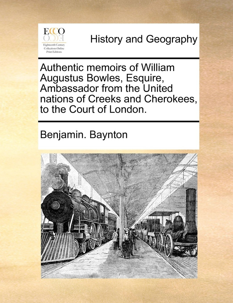 William Augustus Bowles Entire