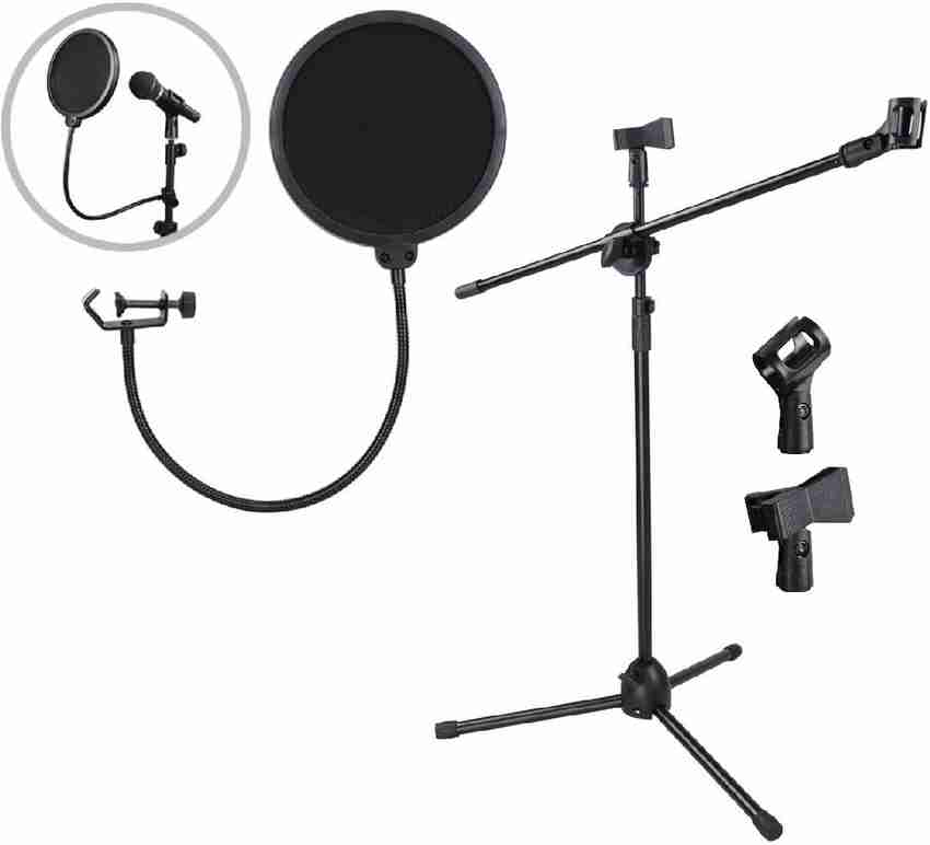 Microphone With Stand And Pop Filter