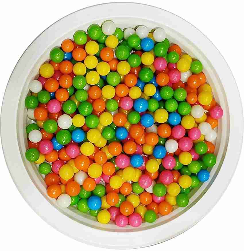 FreshoCartz Fruit Balls Candy Mixed Fruit Goli Colourful Khatti Mithi Goli Flavours ORANGE KACHI KERRY MANGO LITCHI GUAVA for Cake Decoration and Eating All fruits flavour Candy Price in