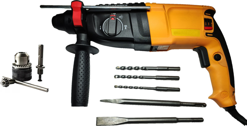 Tulsway WITH 6 MONTHS WARRANTY 1200W 26mm Electric Hammer Reversible Drill Machine With 3Pc SDS Bit DRILL CHUCK AND ADAPTOR Rotary Hammer Drill Rotary Hammer Drill Price in India Buy Tulsway