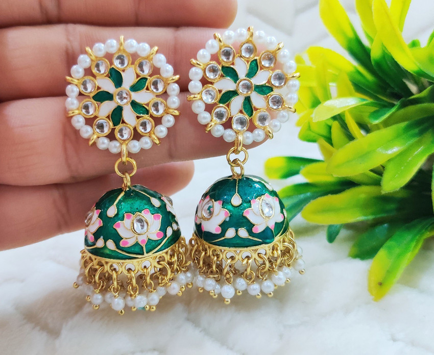 Meenakari earrings flipkart store
