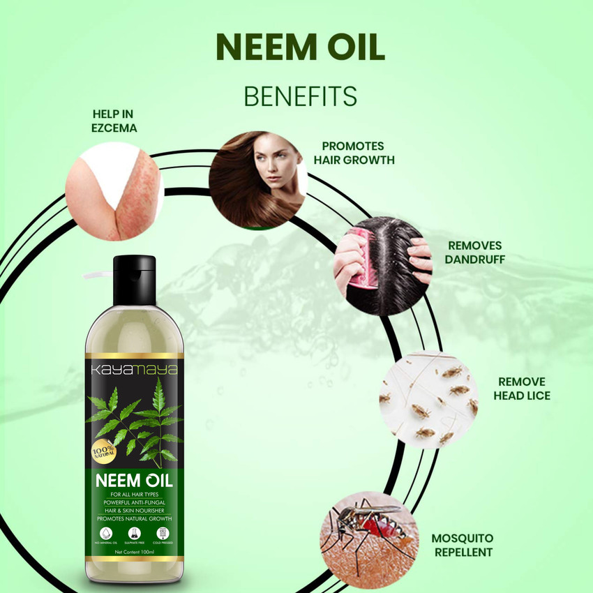 Kayamaya 100 Pure Natural Neem Oil Cold Pressed for Skin and Hair Hair Oil Price in India Buy Kayamaya 100 Pure Natural Neem Oil Cold Pressed for Skin and