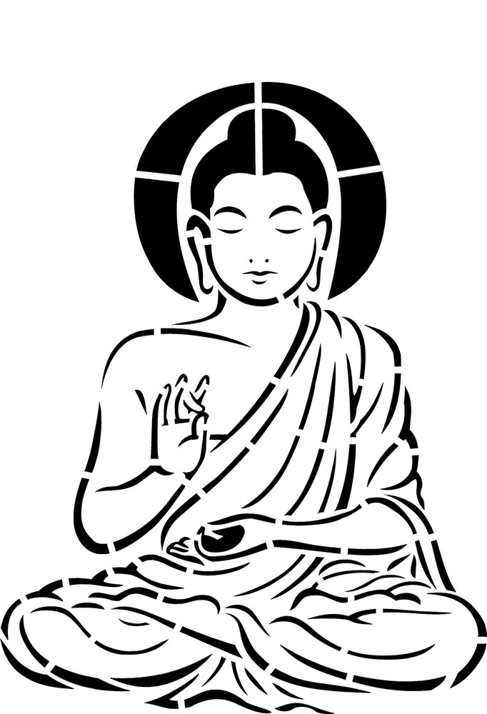 Buddha Stencil