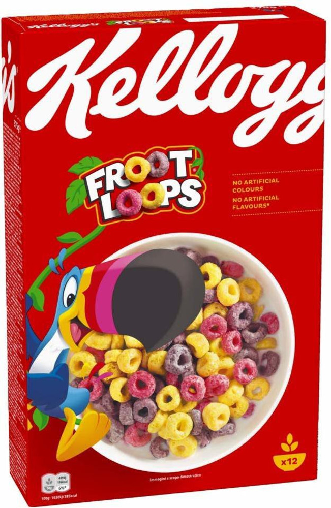 Kelloggs Fruit Loops Breakfast Cereal Froot Loops Ounce