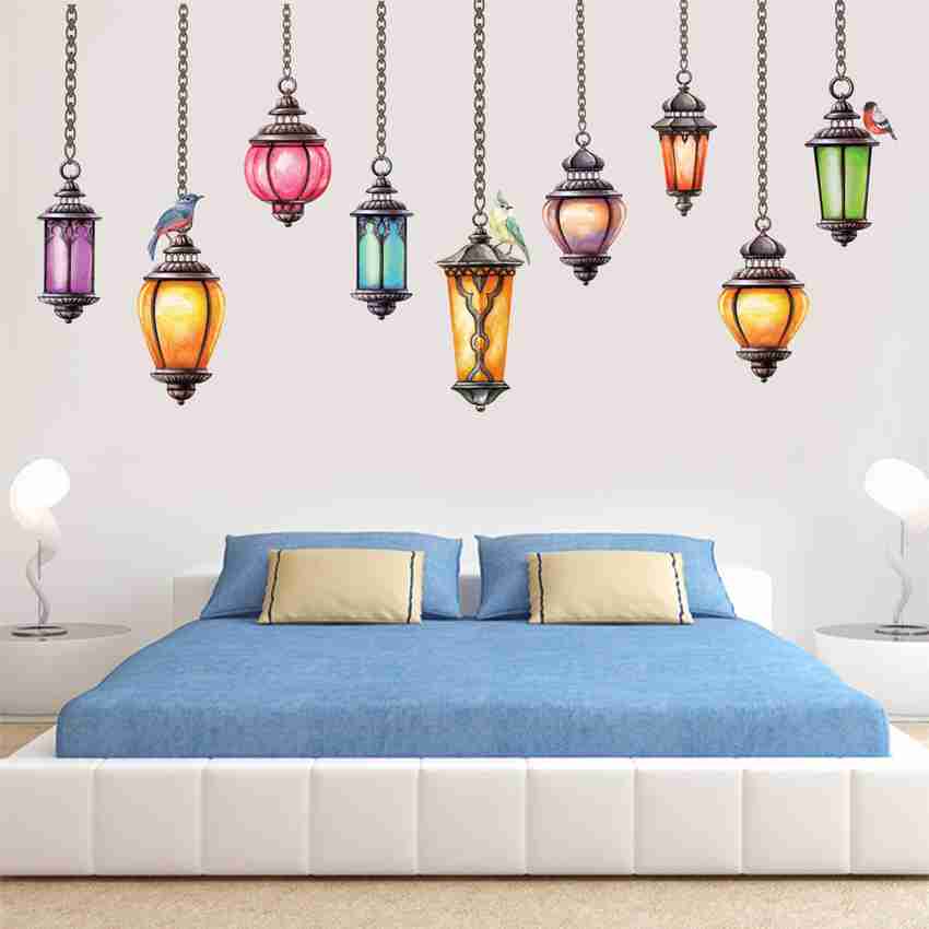 Flipkart SmartBuy 160 cm Wall Colourful Classic Hanging Lamp Home Decor Self Adhesive Sticker