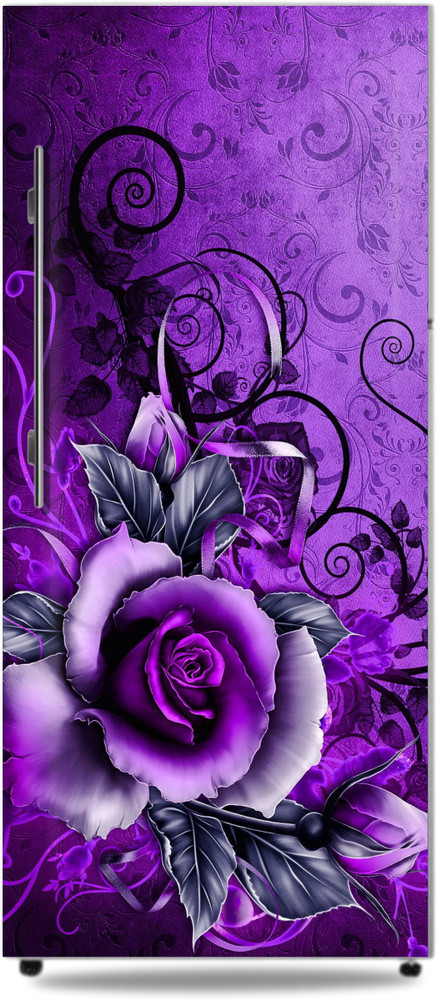 Vintage Purple Rose Wallpaper