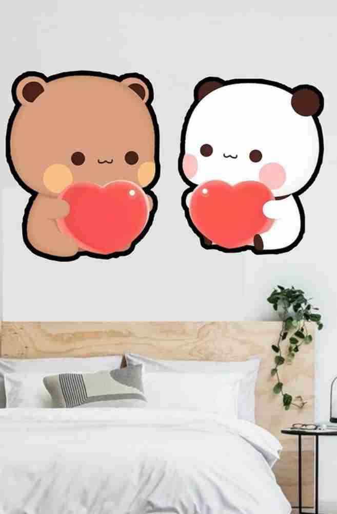 Cuttu 20 cm cute bear panda stickers Self Adhesive Sticker Price in India Buy Cuttu 20 cm cute bear panda stickers Self Adhesive Sticker online at Flipkart